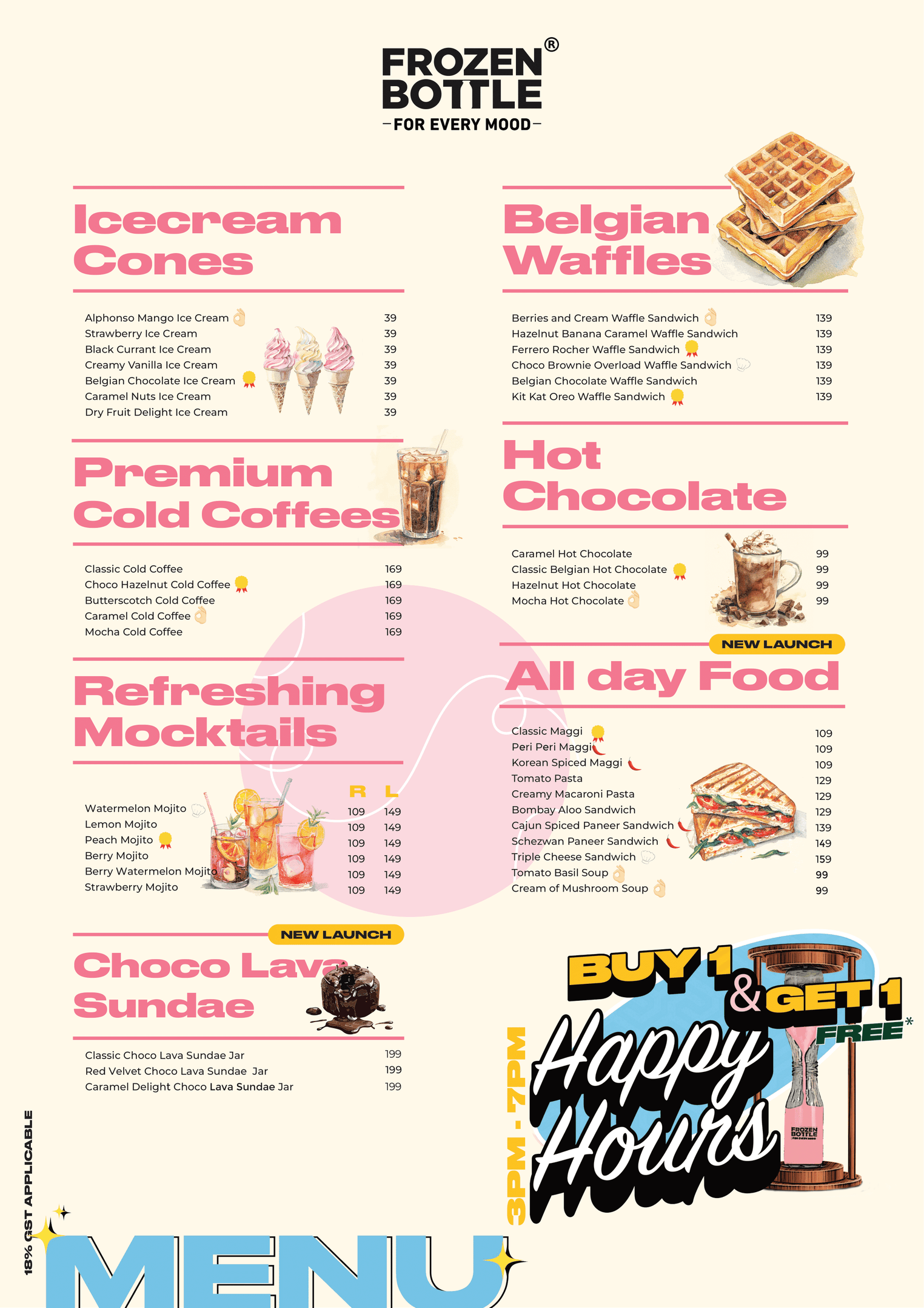 Frozen Bottle Store Menu | Order your favorite Desserts