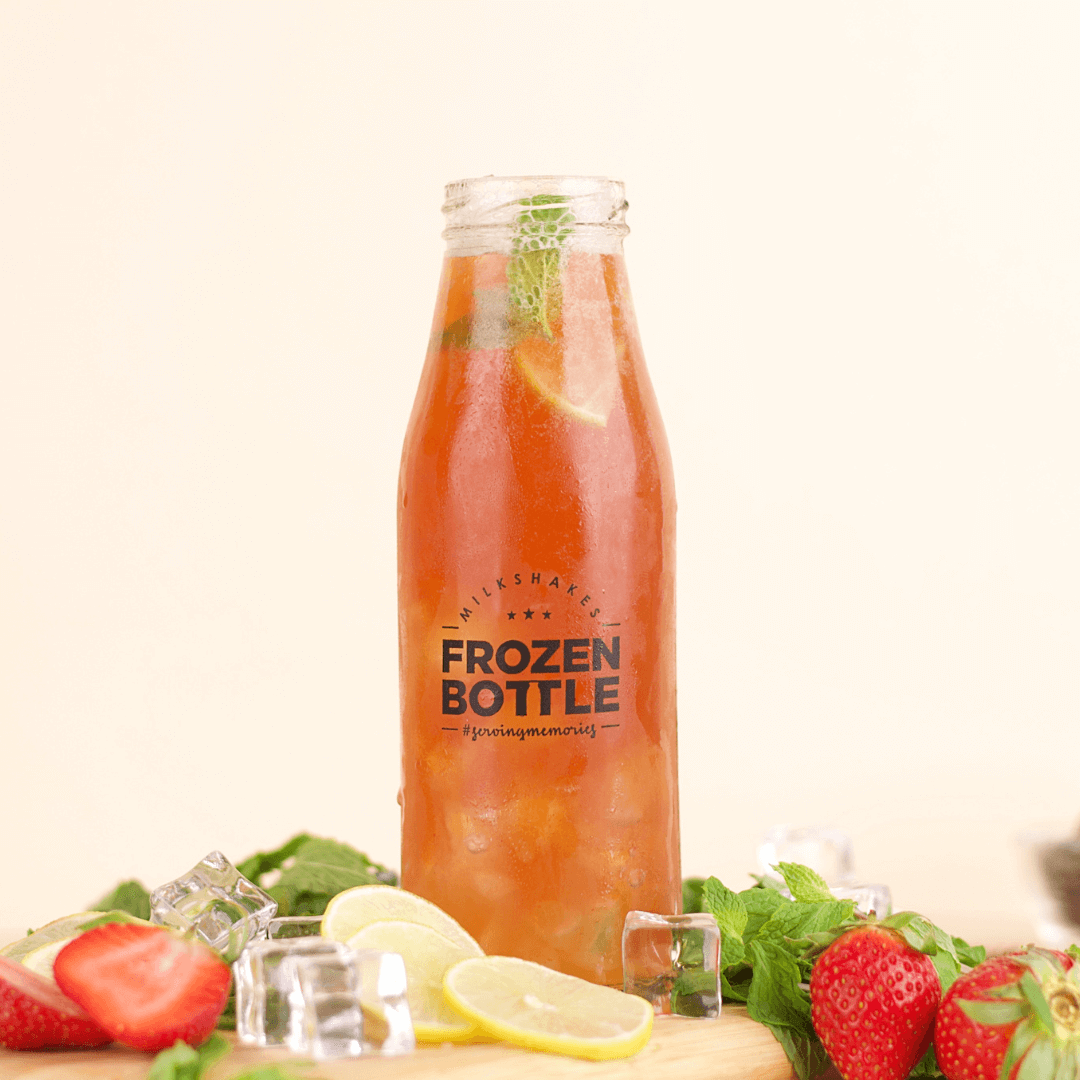 Sweet Summer Drink | Strawberry Iced Tea – Frozen Bottle